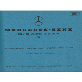 Mercedes Benz LP/LPS/ LPO 811/ LPK 913 318 (1971) Fahrgestell-Ersatzteilliste